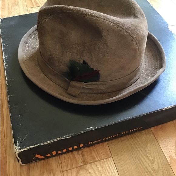 Adam | Accessories | Adam Country Gentleman Genuine Leather Hat Size 7 ...